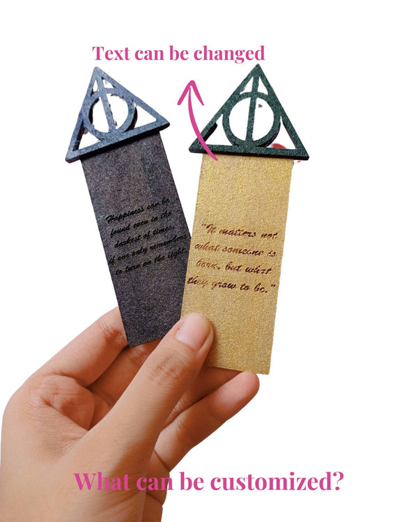 Harry Potter Deathly Hallows Bookmarks for Kids and Fans – Rainvas