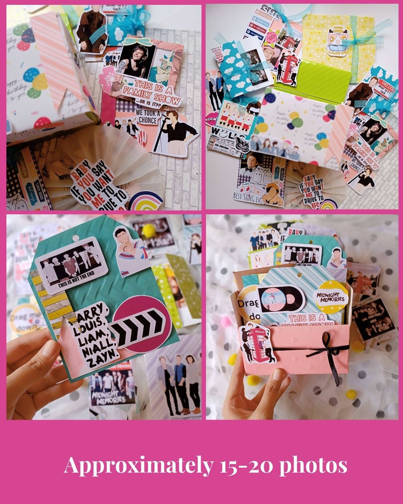 Personalized One Direction Theme Gift Box with Photo – Rainvas